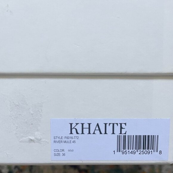 KHAITE | Shoes | Khaite Womens Gold Mules | Poshmark